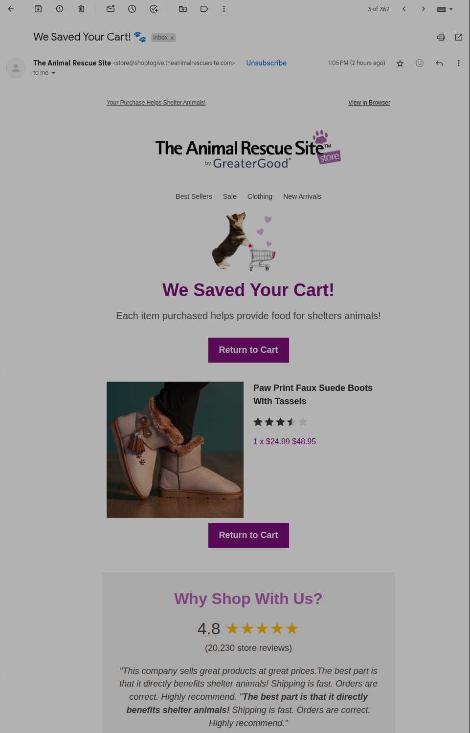 10 Best Abandoned Cart Emails to Win Back Customers in 2024 ...